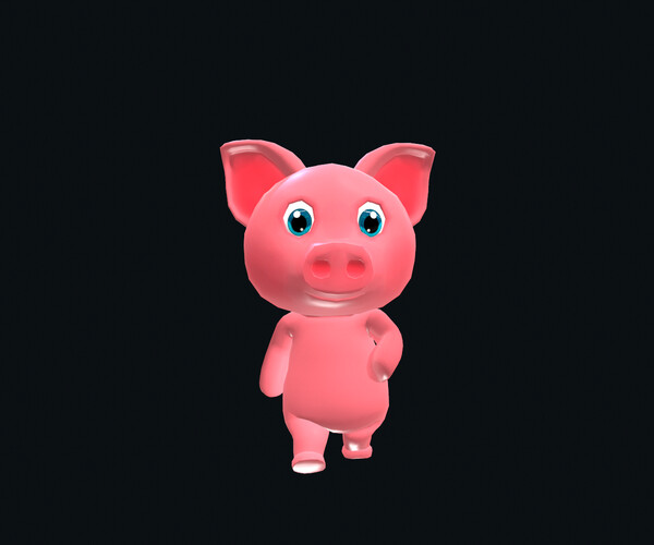 ArtStation - Cartoon Pig Animated | Game Assets