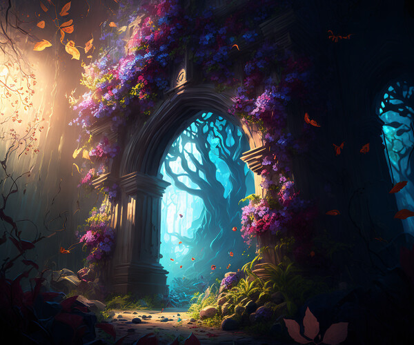 ArtStation - Enchanted Oasis: Exploring Nature's Splendor in a Hidden ...
