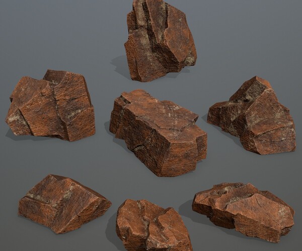 ArtStation - Rock Set 8 | Game Assets