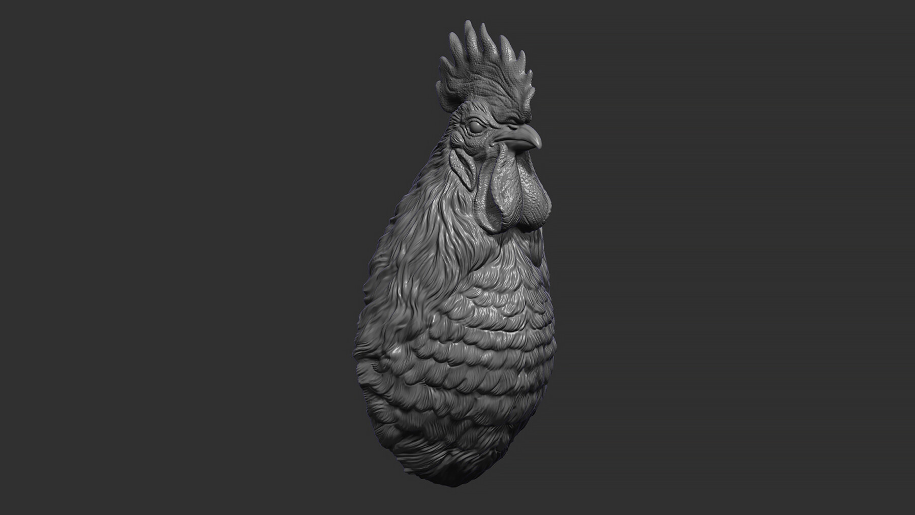 ArtStation - Rooster bust | Resources