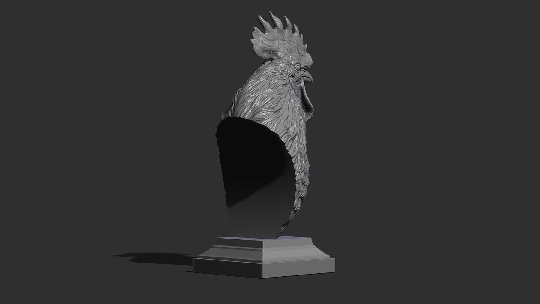 ArtStation - Rooster bust | Resources