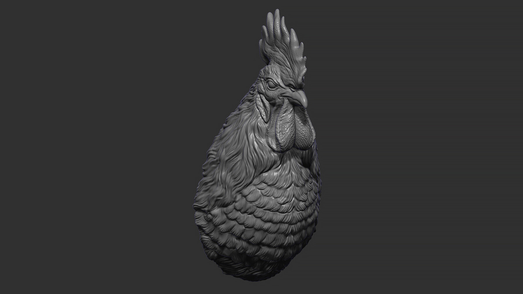 ArtStation - Rooster bust | Resources