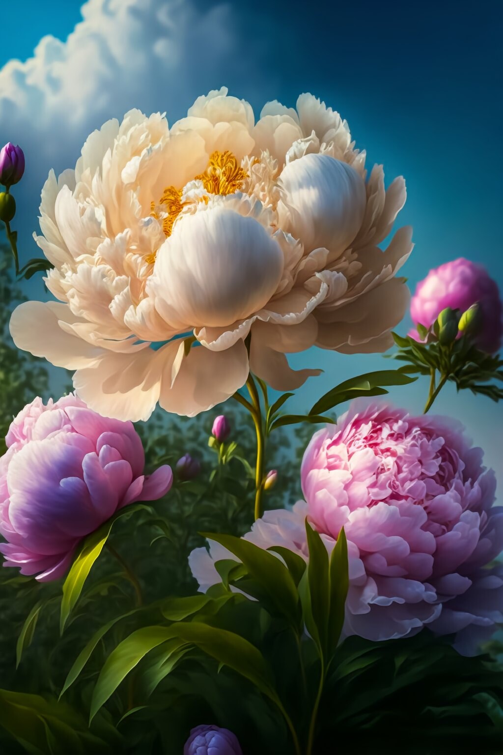 ArtStation - blooming peonies | Artworks