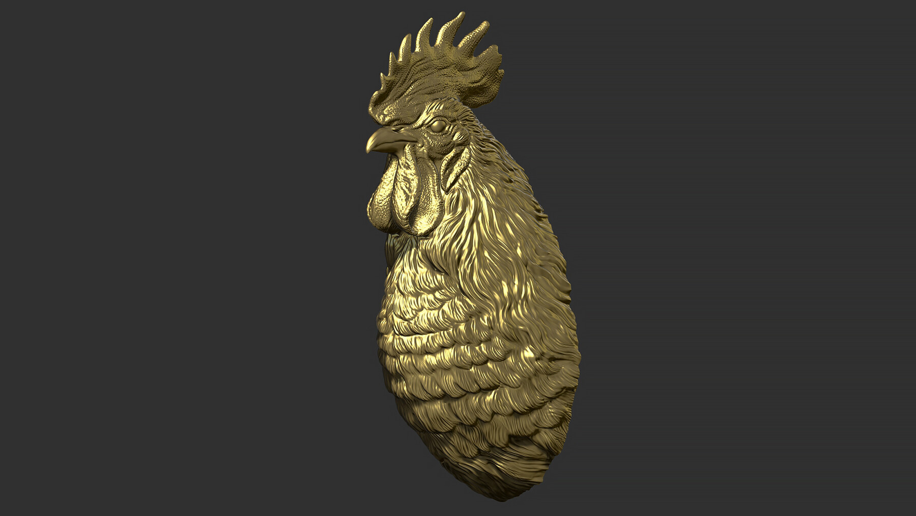 ArtStation - Rooster bust | Resources