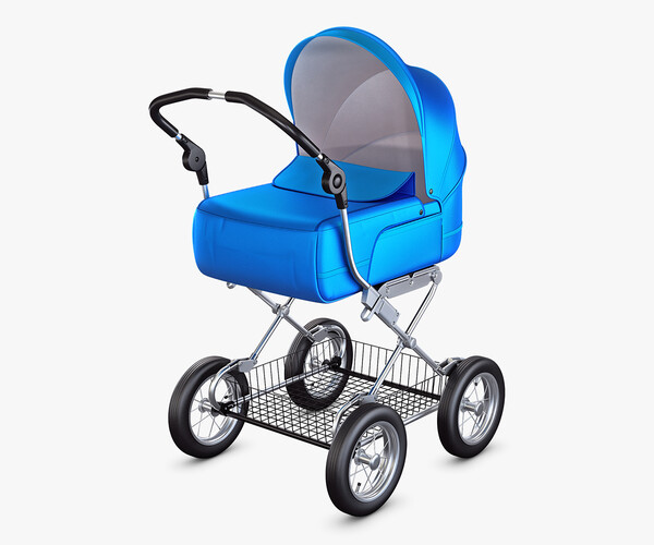 ArtStation - Baby Stroller Blue v 1 | Resources