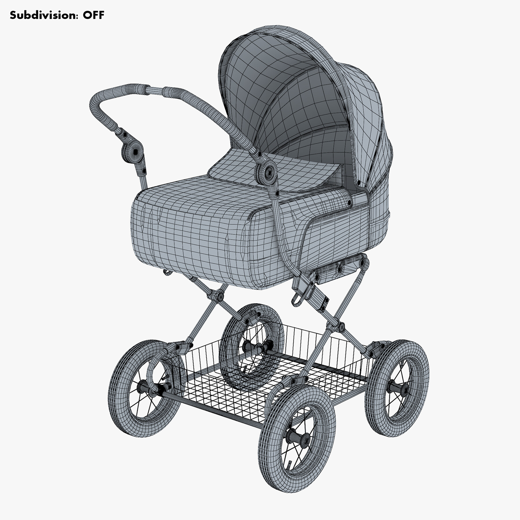 ArtStation - Baby Stroller Blue v 1 | Resources