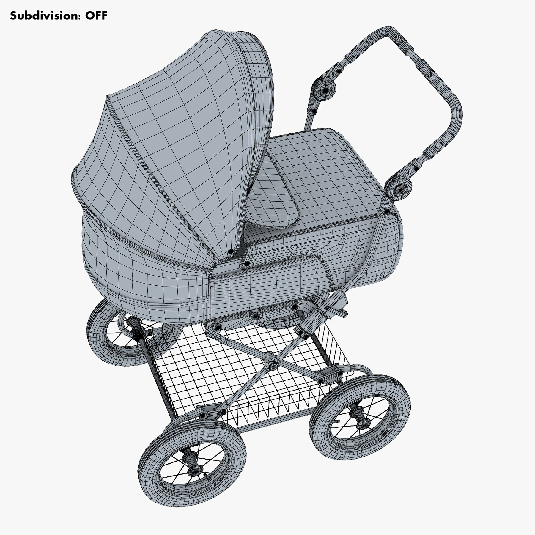 ArtStation - Baby Stroller Blue v 1 | Resources