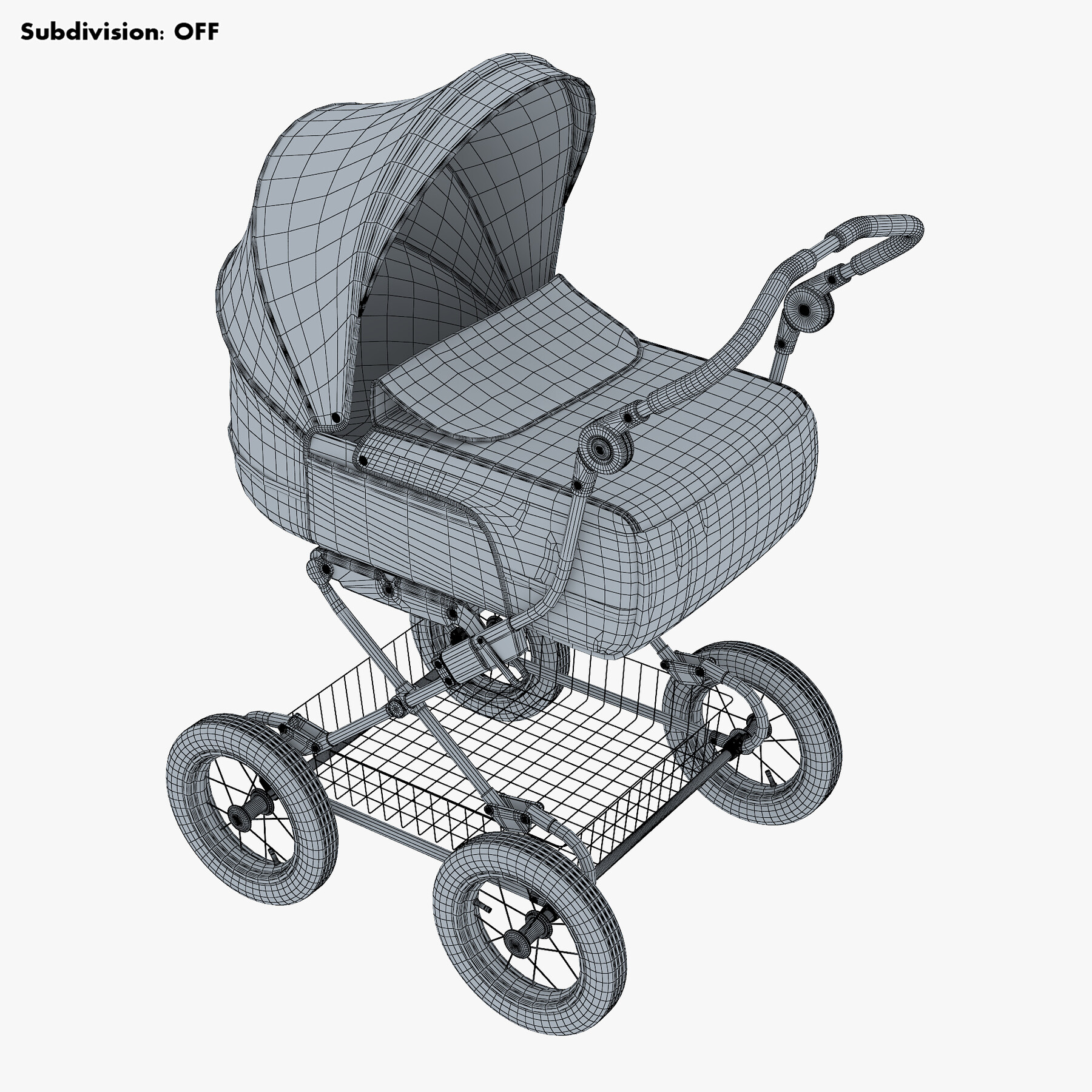ArtStation - Baby Stroller Blue v 1 | Resources