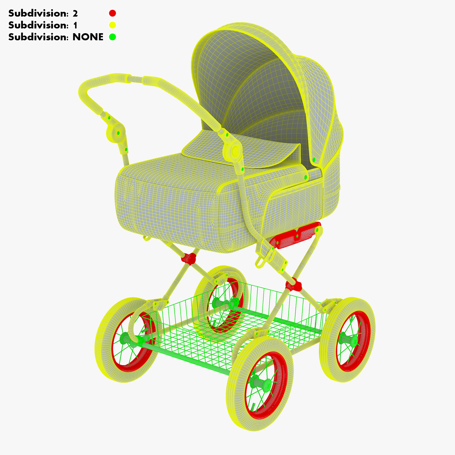ArtStation - Baby Stroller Blue v 1 | Resources
