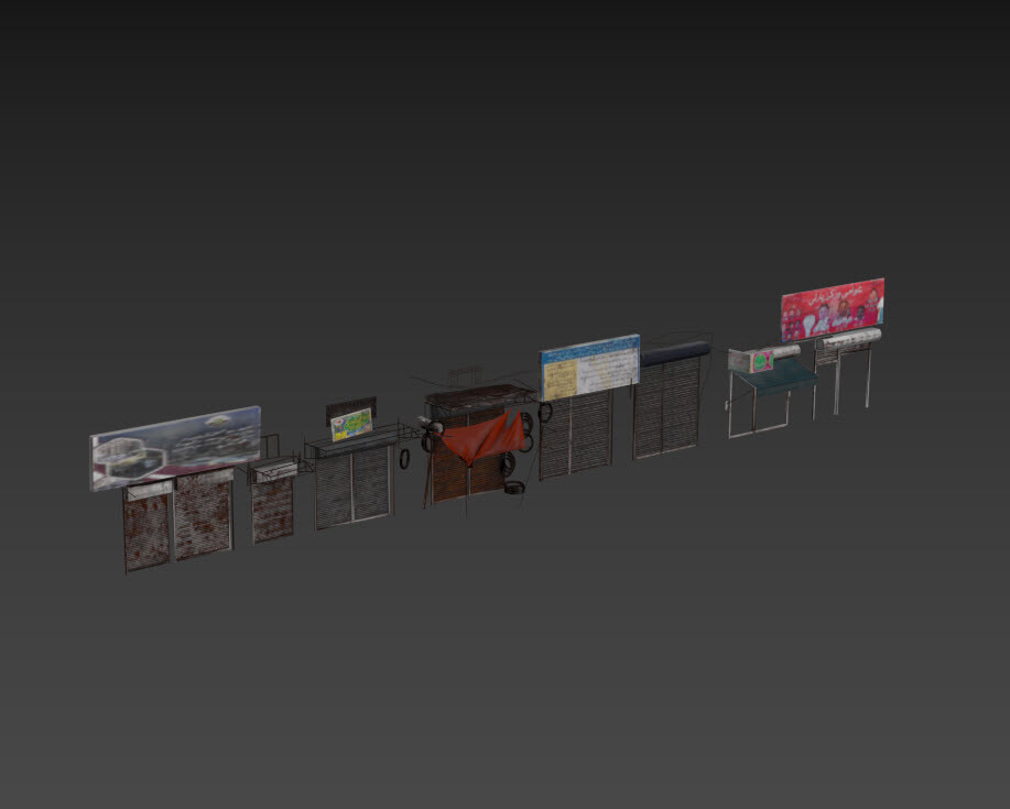 ArtStation - Shops And Shutter | Resources