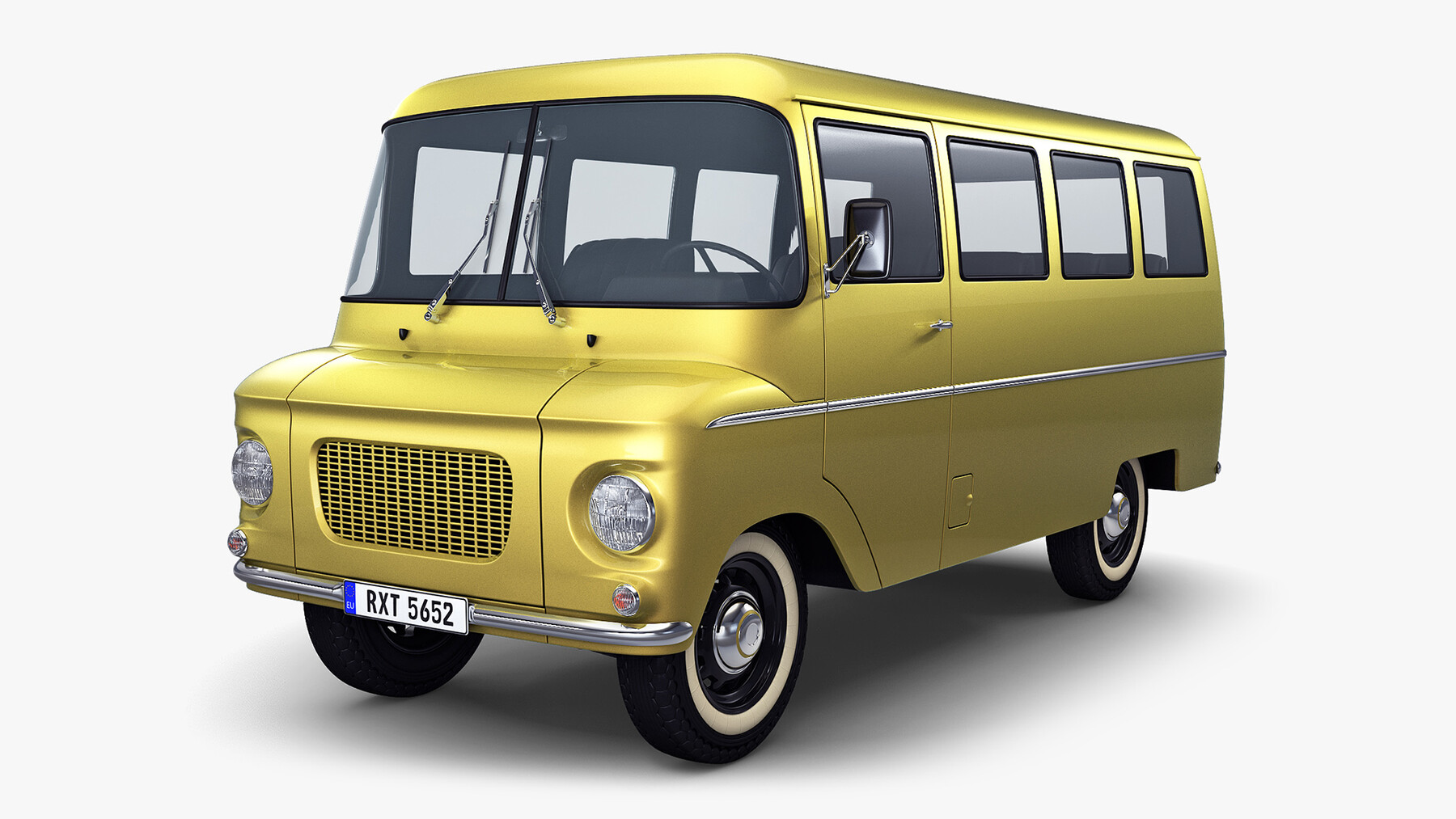 ArtStation - Generic Retro Passenger Van v 1 | Resources
