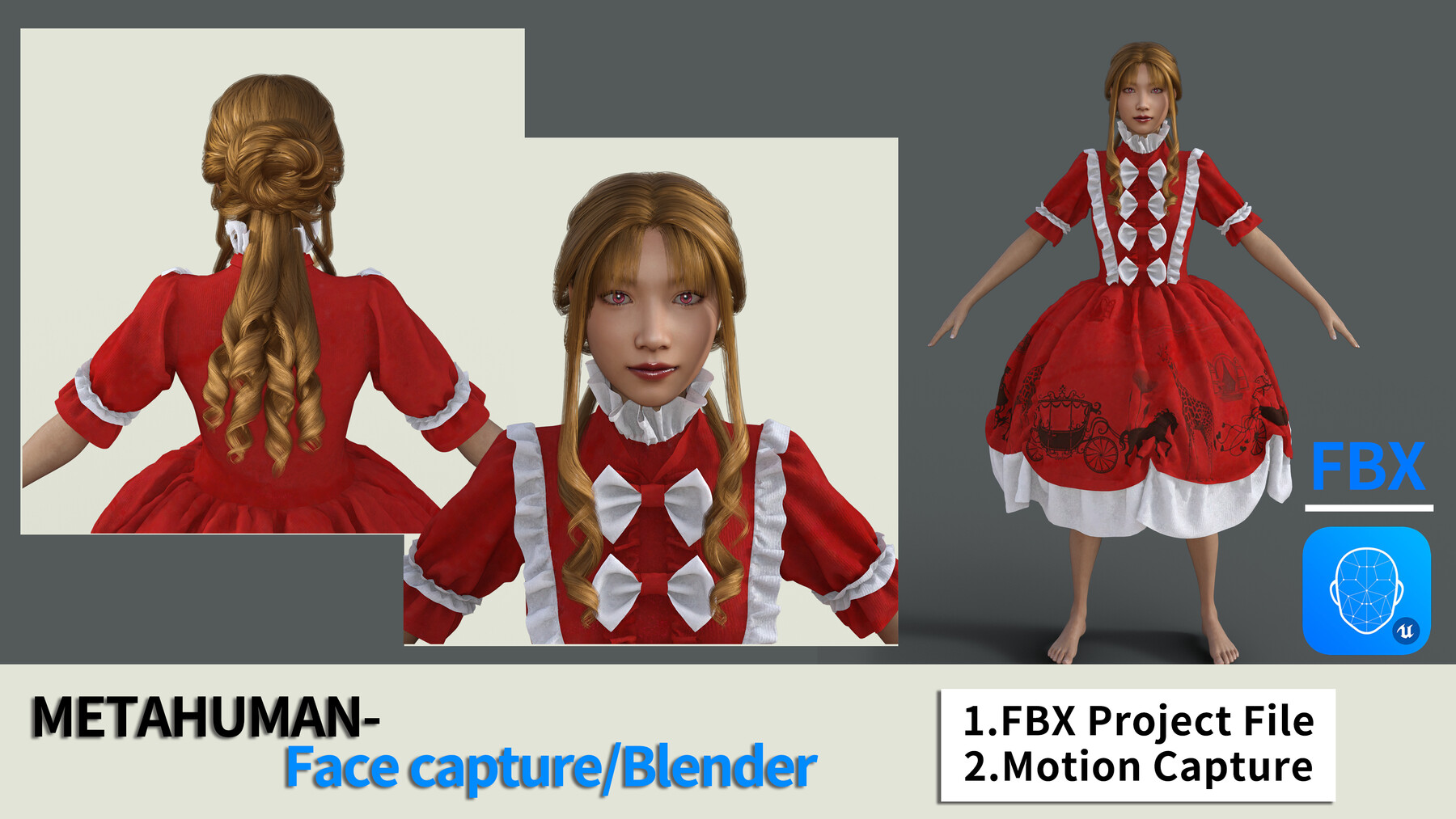 ArtStation - Francys/Middle age retro women///blendshape facial capture/Unreal engine 4 | Game ...