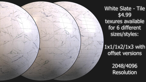 ArtStation - White Slate - Tile | Game Assets