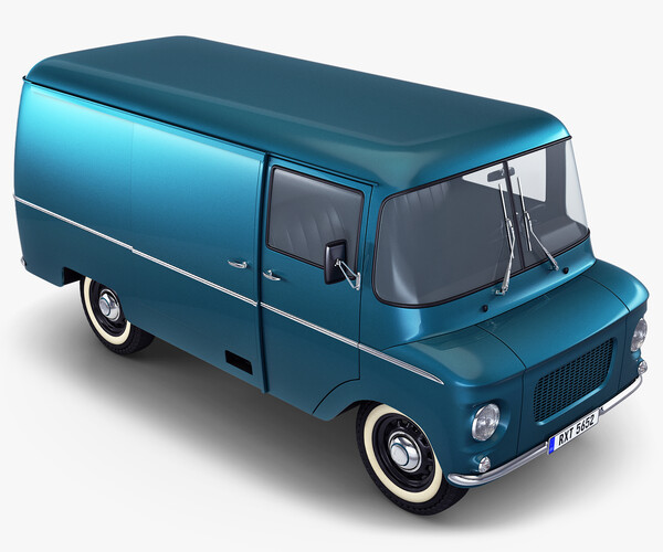 ArtStation - Generic Retro Cargo Van v 2 | Resources