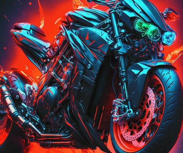 ArtStation - cool motorcycle C | Artworks