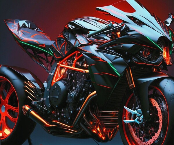 ArtStation - cool motorcycle C | Artworks