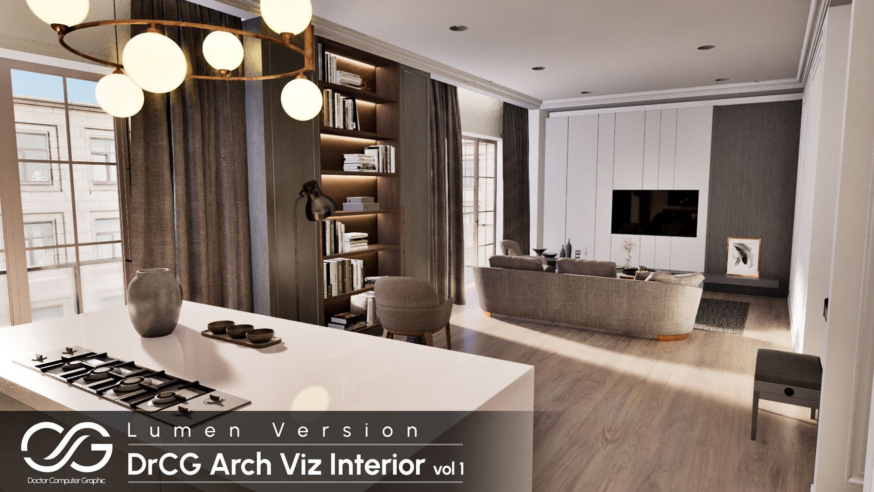 ArtStation - DrCG Arch Viz Interior vol 1 Realistic Lighting with Lumen | Resources