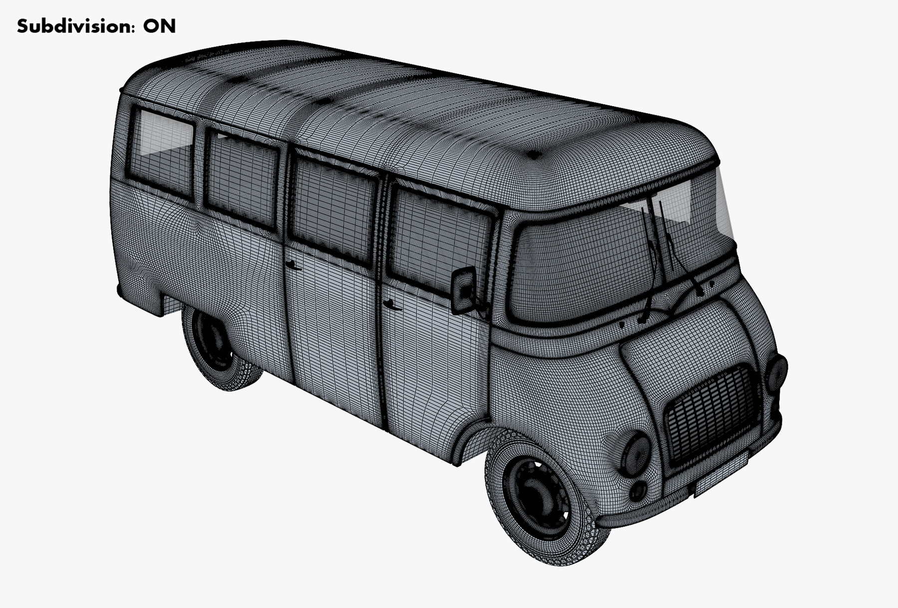 ArtStation - Generic Retro Passenger Van v 2 | Resources