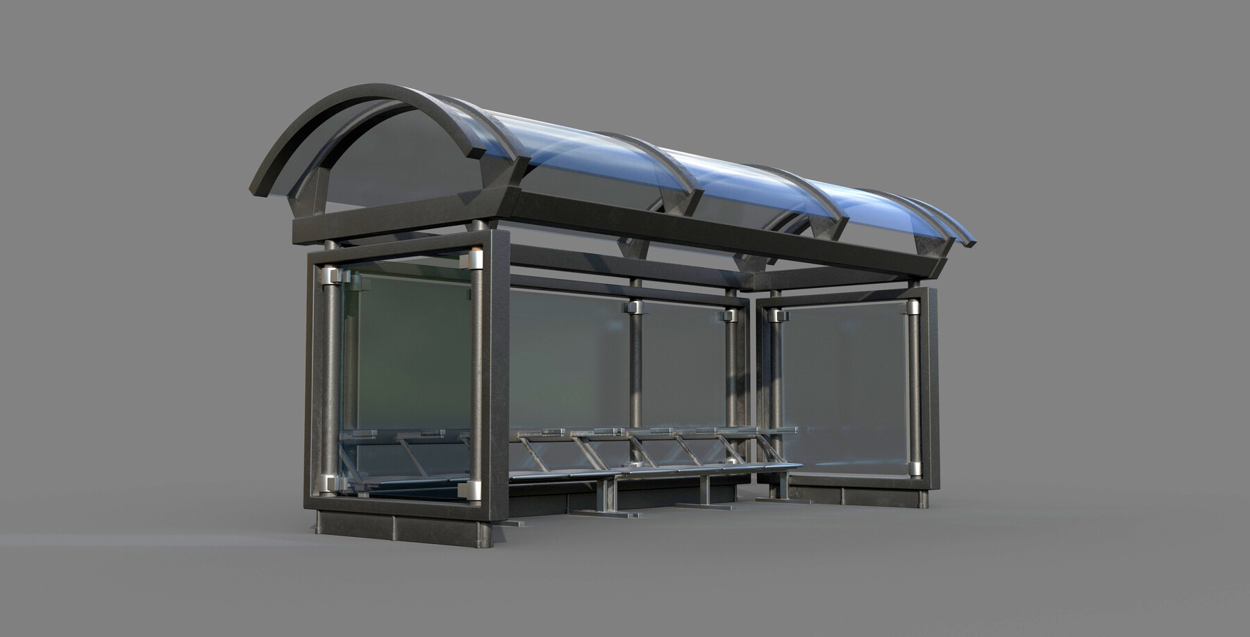 ArtStation - 12 Bus Stop Base Mesh with UVs and Textures Vol 1 | Game ...