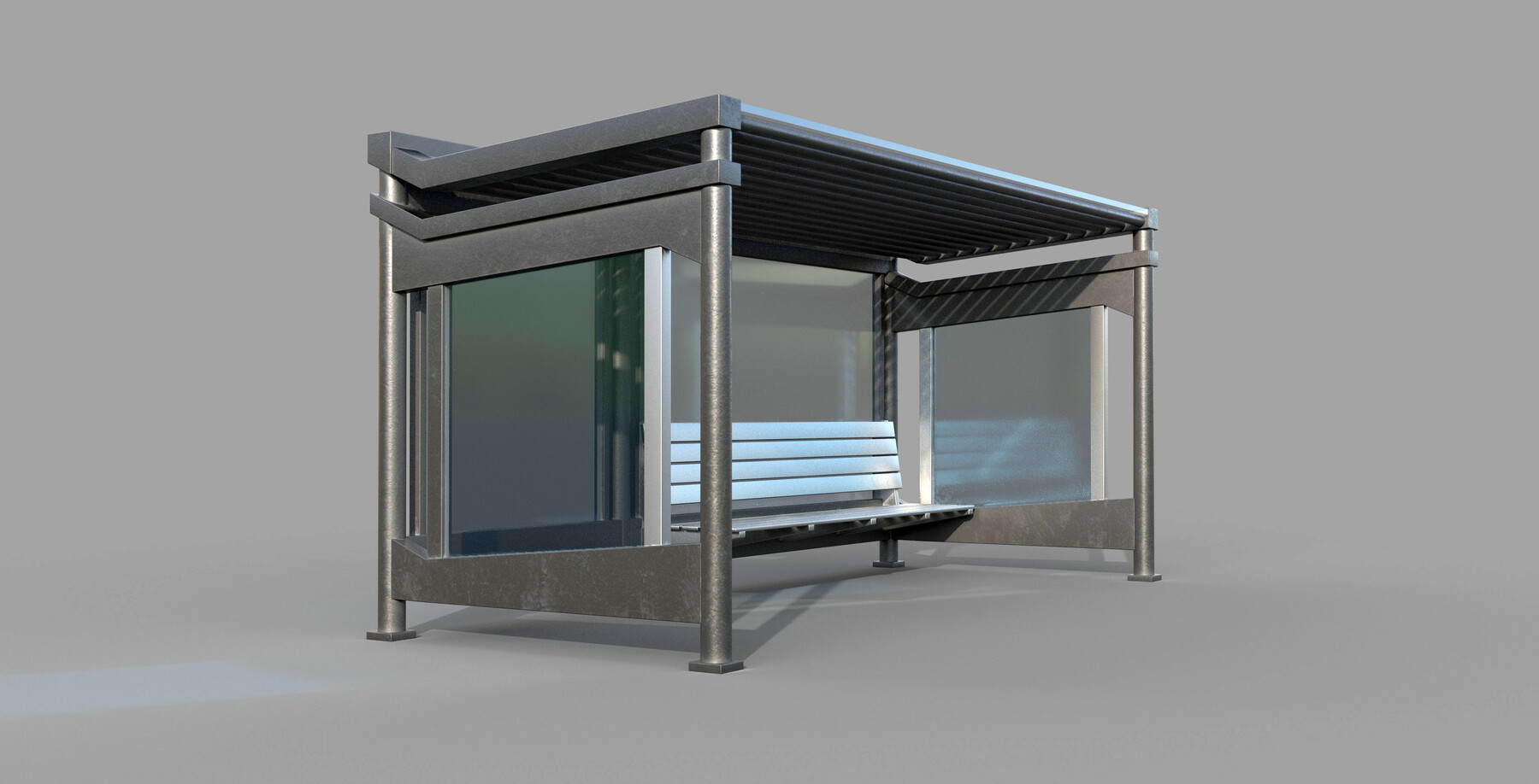 ArtStation - 12 Bus Stop Base Mesh with UVs and Textures Vol 1 | Game ...