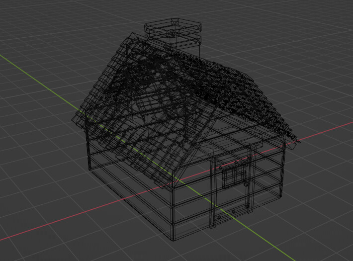 ArtStation - Wood Cabin - Made in Blender | Game Assets