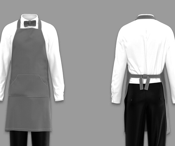 ArtStation - Uniforms for waiters - female and male (cafe and ...