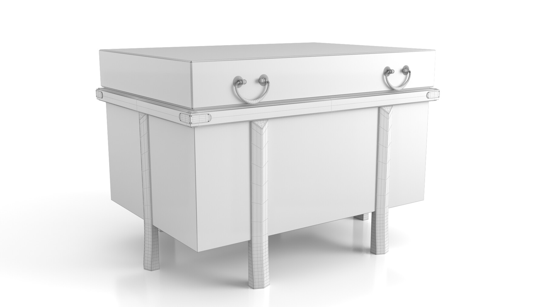 ArtStation - Korean Storage Chest Table Red Stain | Resources