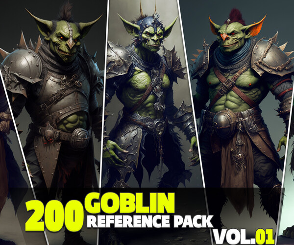 ArtStation - 200 Goblin-Concept Reference Pack Vol.01 | Artworks