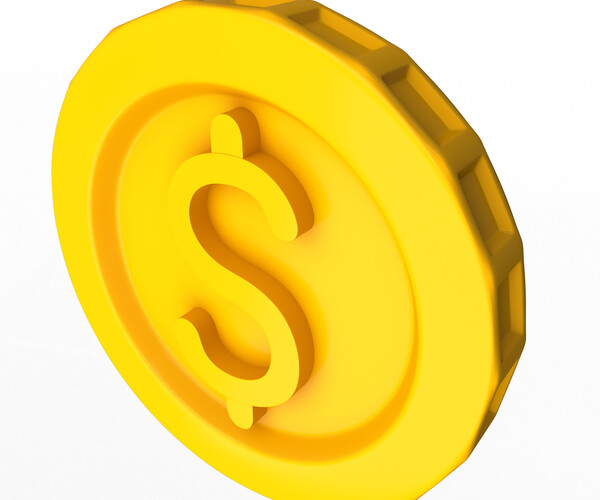 ArtStation - Golden Dollar Coin Cartoon | Resources