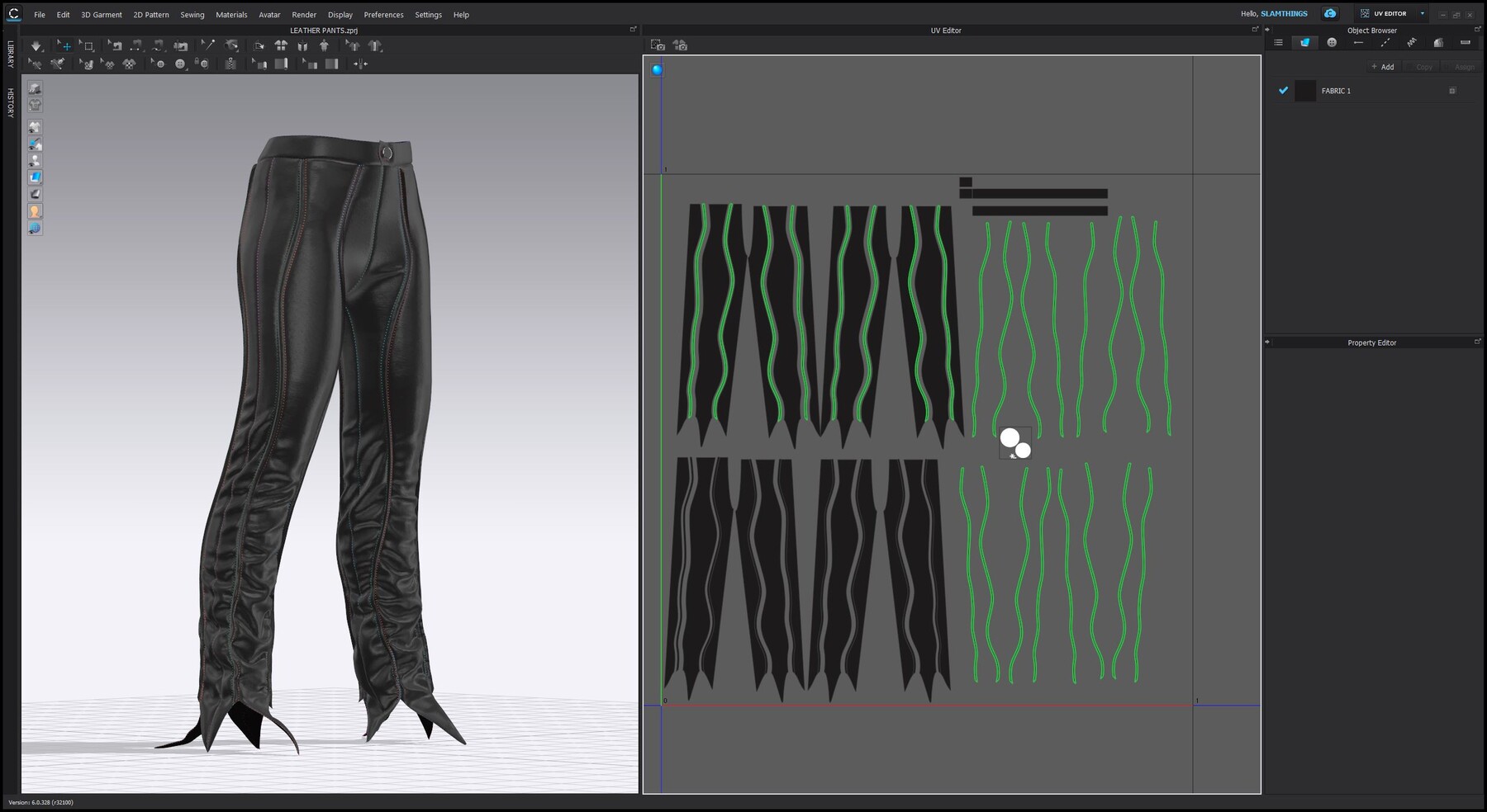 ArtStation - Streetwear Leather Pants #020 - Clo 3D / Marvelous ...