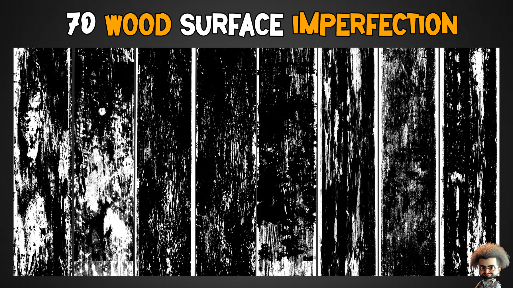 ArtStation - 70 Wood Surface Imperfection + Zbrush Pattern Brushes ...