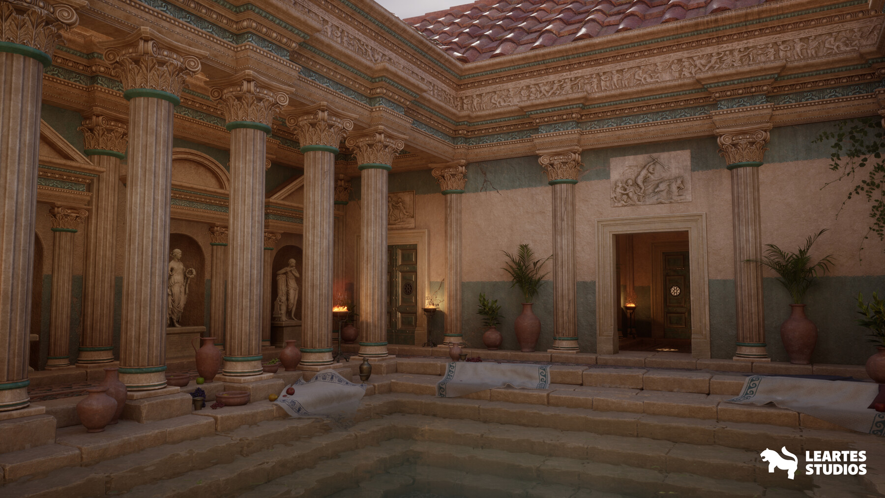ArtStation - Neptune's Roman Bath | Game Assets