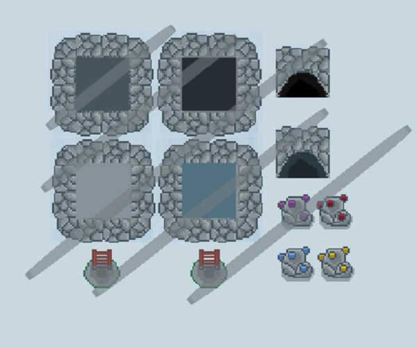ArtStation - Snow Cave Tiles | Game Assets