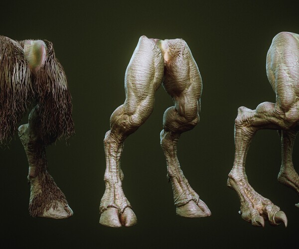 ArtStation - DEMON part 4: 40 Legs with Blendshapes | Brushes