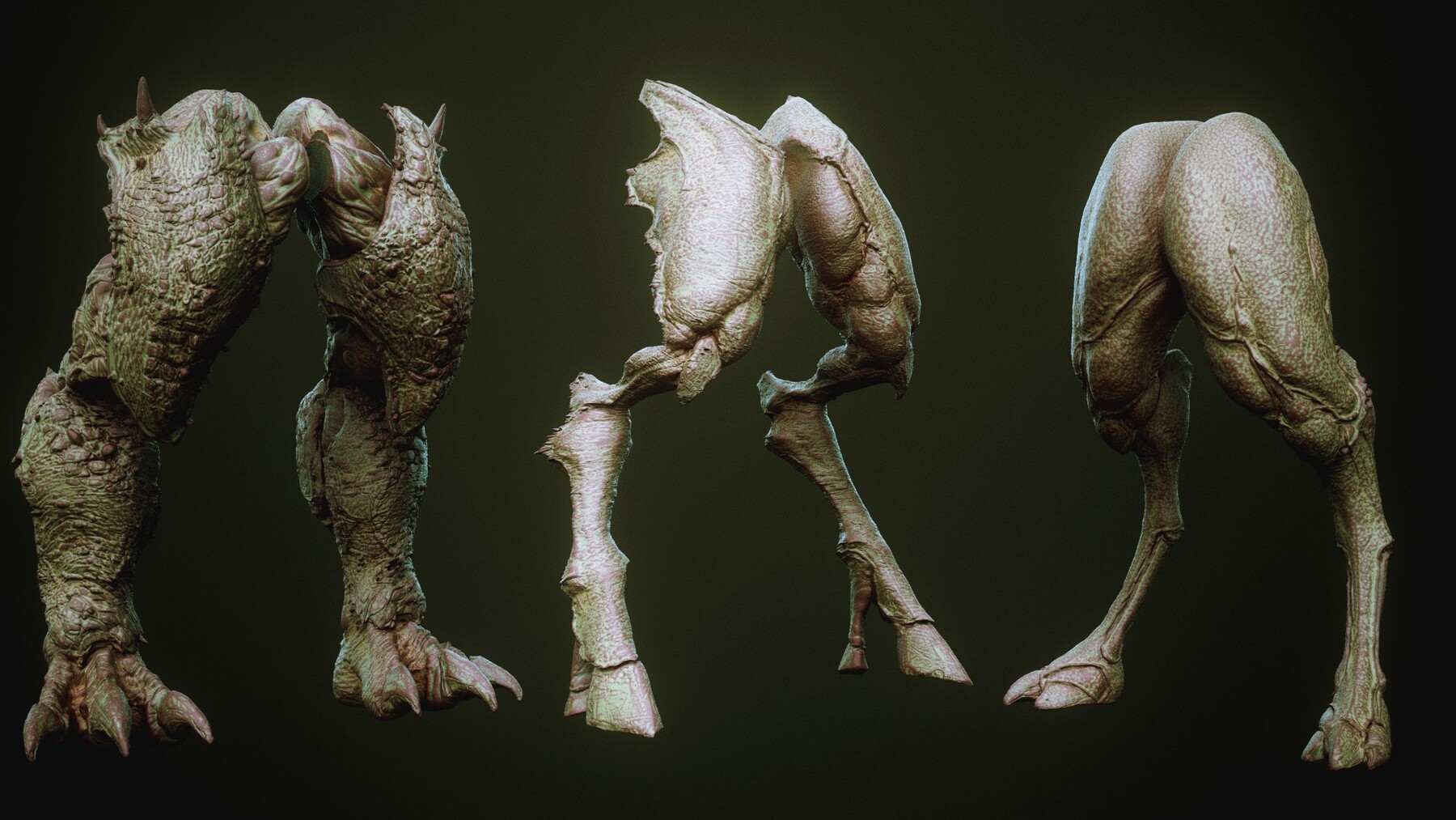ArtStation - DEMON part 4: 40 Legs with Blendshapes | Brushes