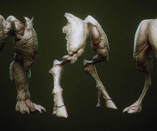 ArtStation - DEMON part 4: 40 Legs with Blendshapes | Brushes