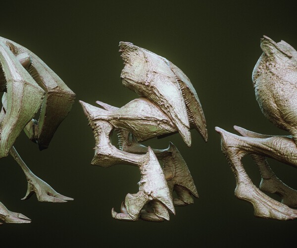 ArtStation - DEMON part 4: 40 Legs with Blendshapes | Brushes