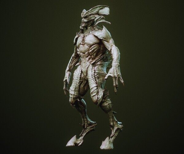 ArtStation - DEMON part 4: 40 Legs with Blendshapes | Brushes