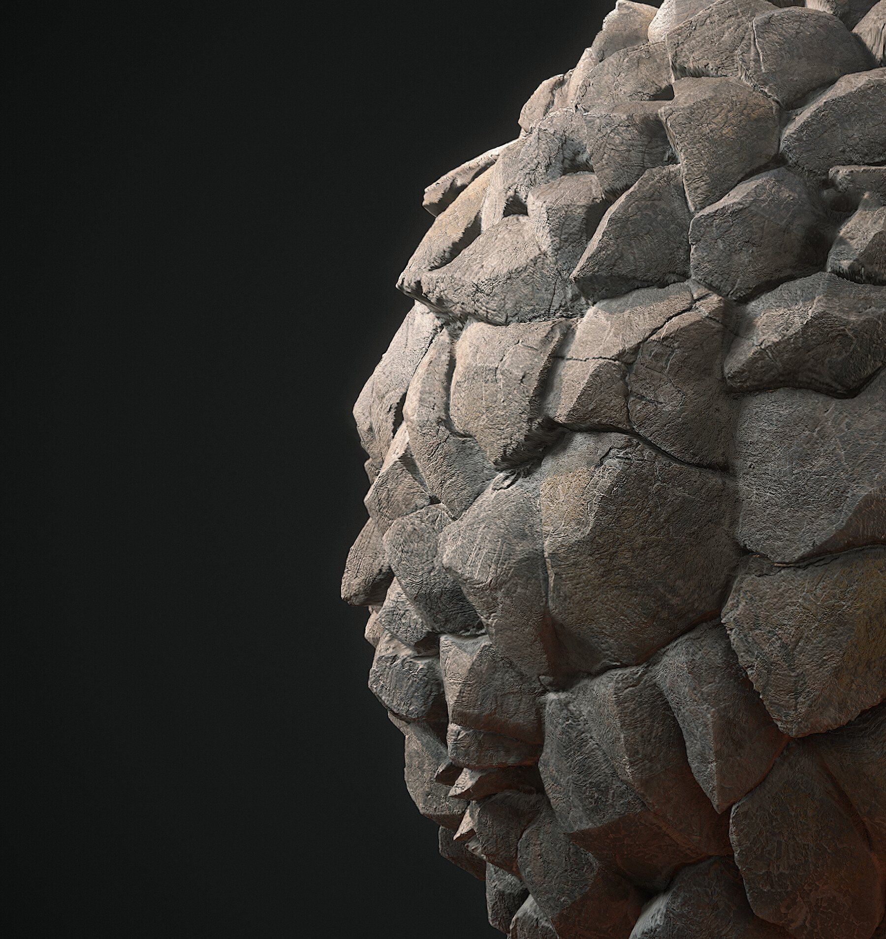 ArtStation - Realistic Cobblestone Material .SBSAR/map files. | Resources