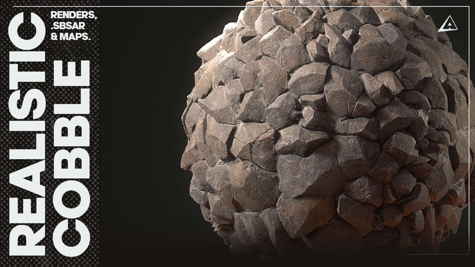 ArtStation - Realistic Cobblestone Material .SBSAR/map files. | Resources