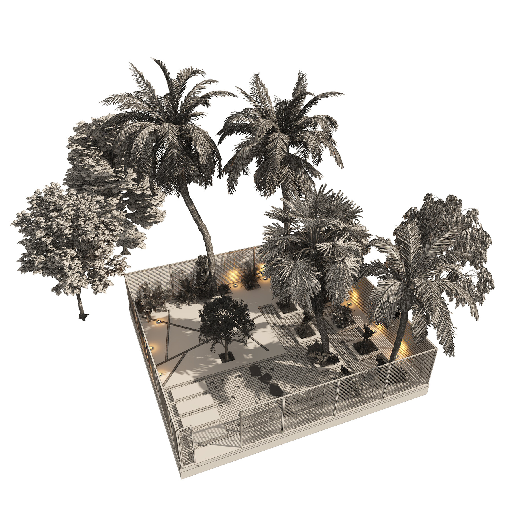 ArtStation - Arabian oasis landscape (Waha lake) | Game Assets