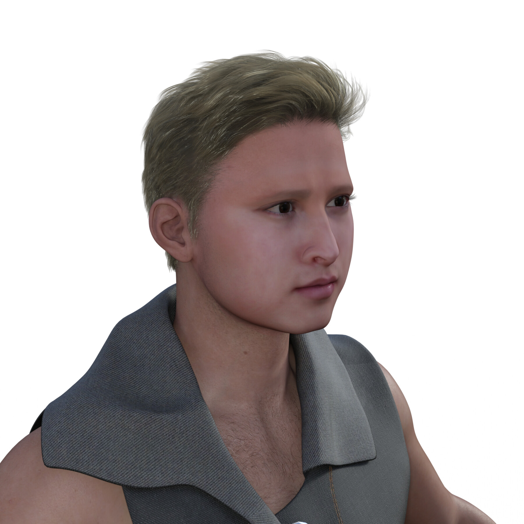 ArtStation - Ikaia/Handsome boy with yellow hair/Face capture/Metahuman ...