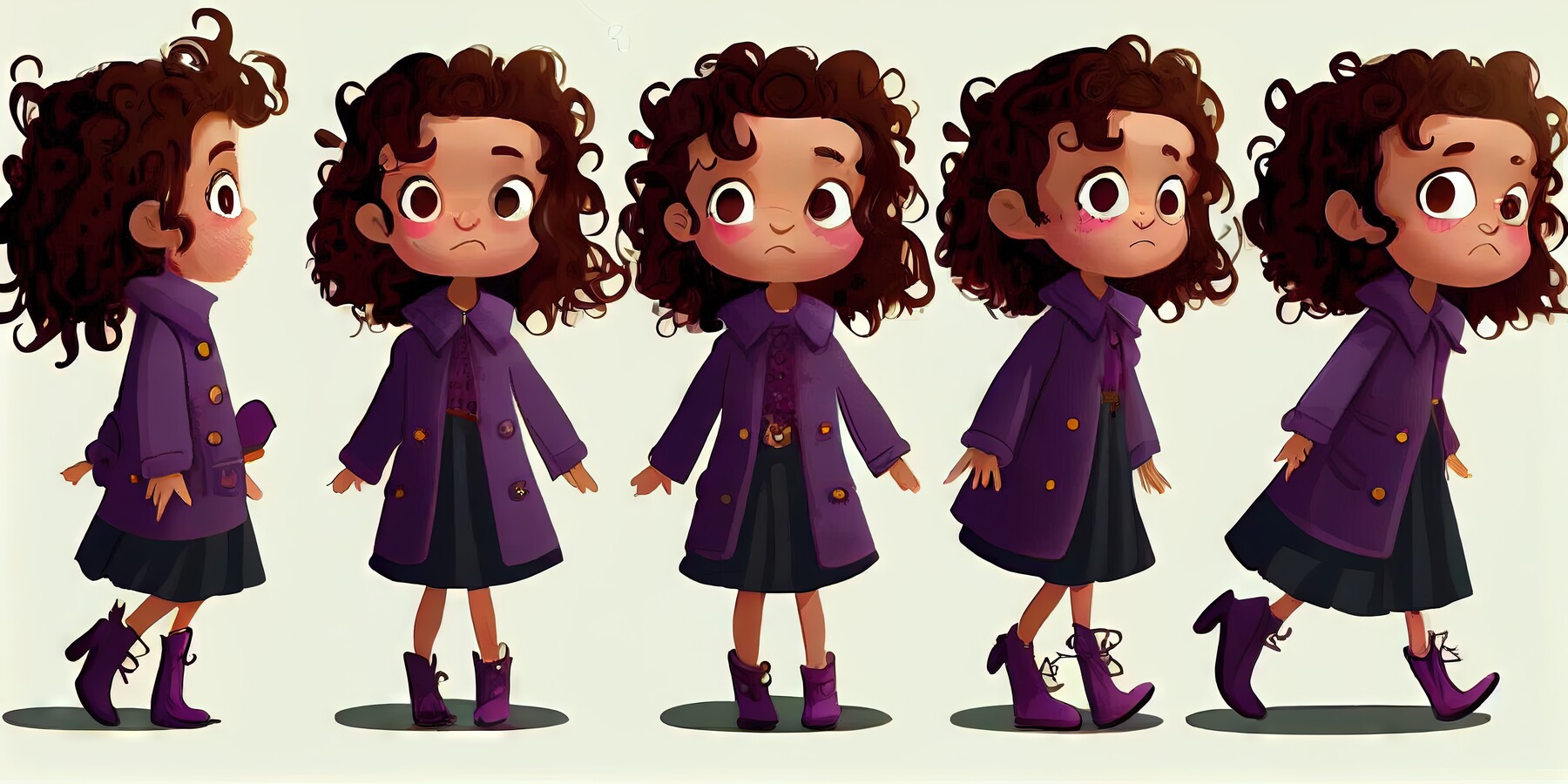 ArtStation - 95 arts - 2D girl in illustration style - Concept ...