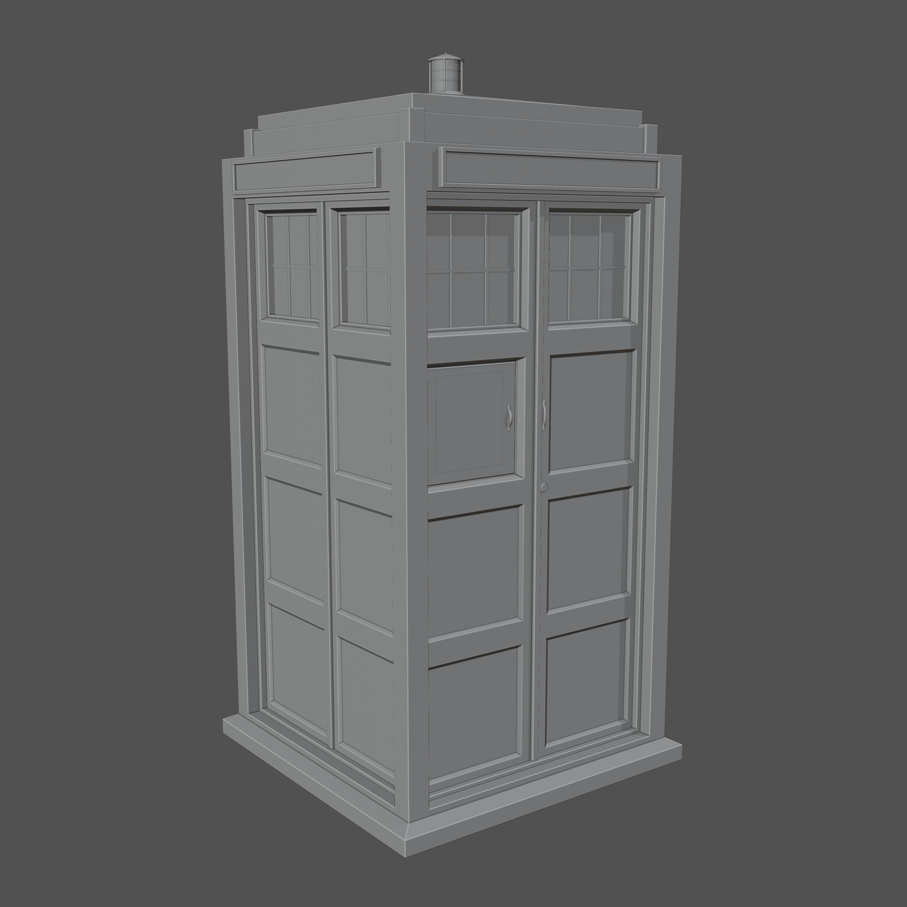 ArtStation - 2010 Tardis Exterior [Doctor Who] (.blend/.fbx) | Resources