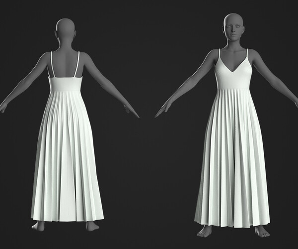 ArtStation - 10 Basic Women's Dresses (Vol 02) - Marvelous Designer ...