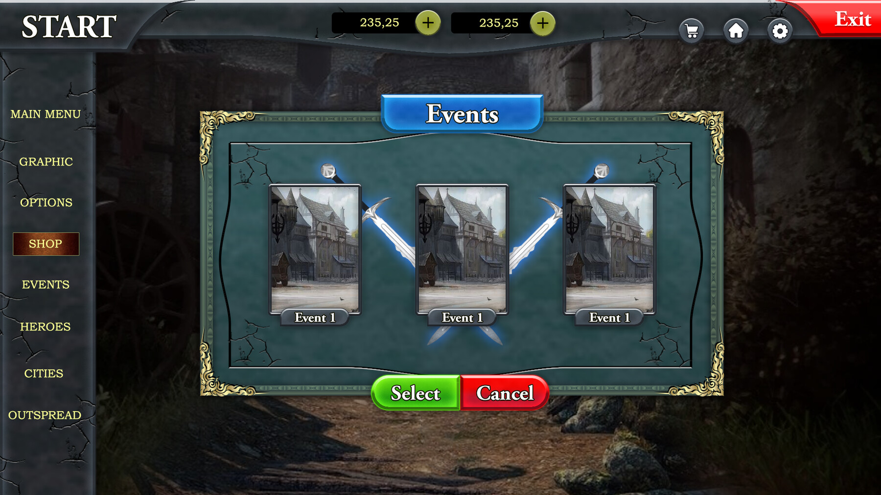 Artstation Medieval Rpg Game Ui Template Kit Game Assets