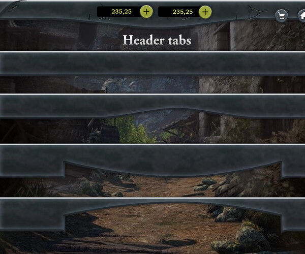 ArtStation - MEDIEVAL RPG GAME UI TEMPLATE KIT | Game Assets