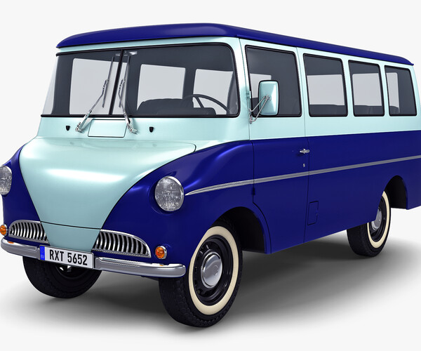ArtStation - Generic Retro Passenger Van M 1 | Resources