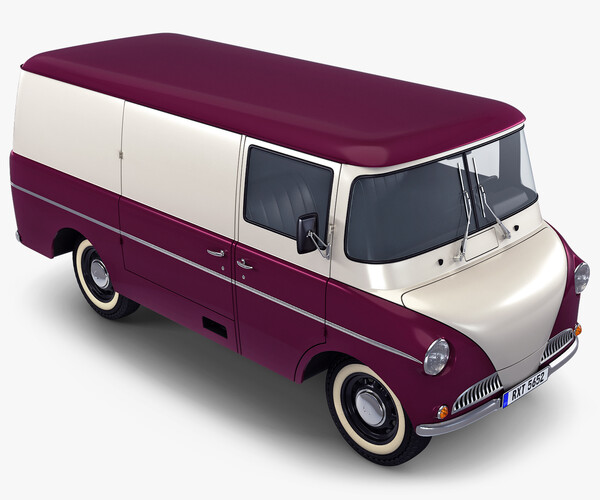 ArtStation - Generic Retro Cargo Van M 2 | Resources