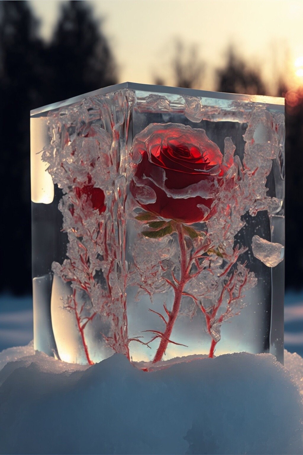ArtStation - frozen rose | Artworks